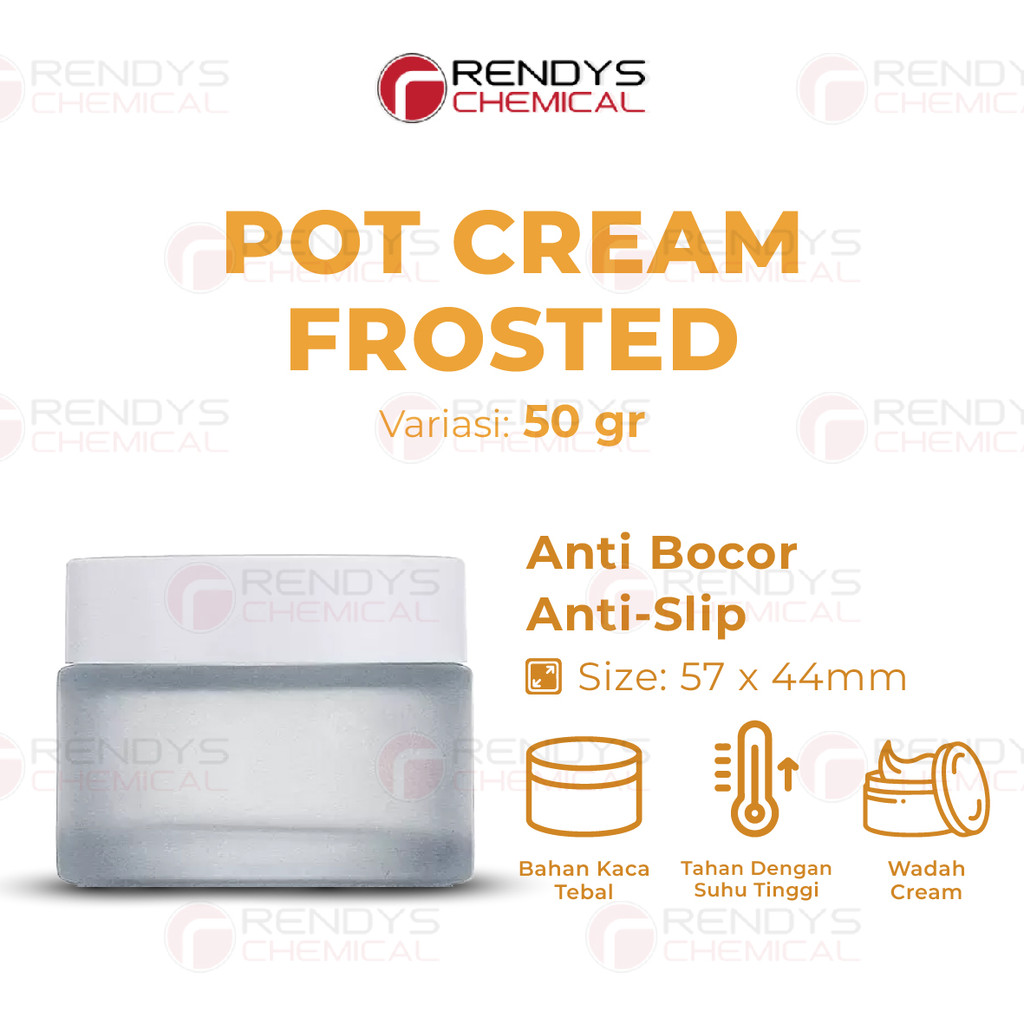 Jual Botol Kaca Pot Cream Frosted 5ML 10ML 15ML 20ML 30ML 50ML / Pot ...