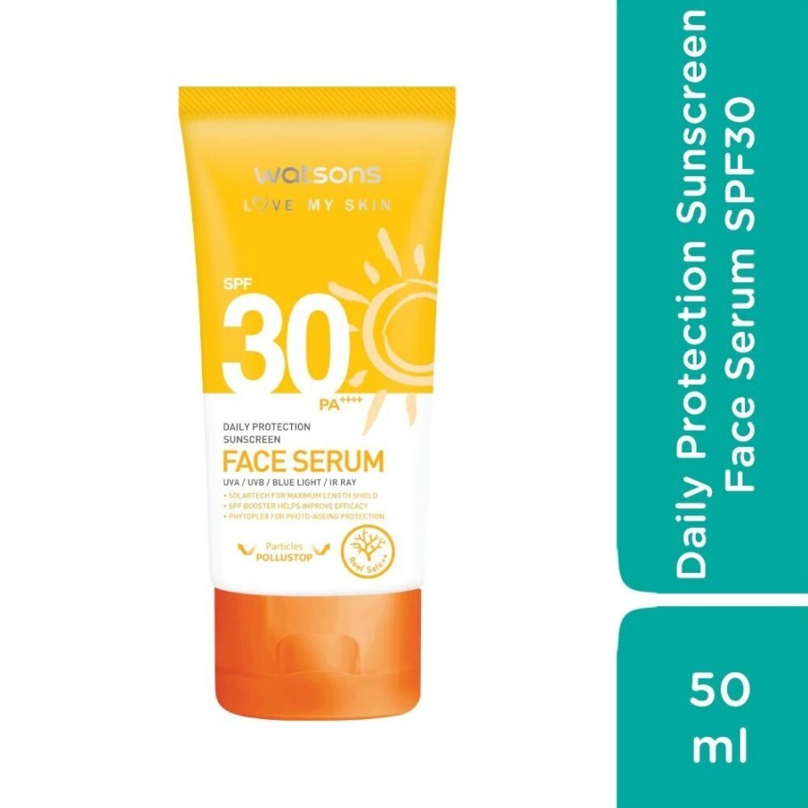 Jual Watsons Daily Protection Sunscreen Face Serum SPF30 PA ...
