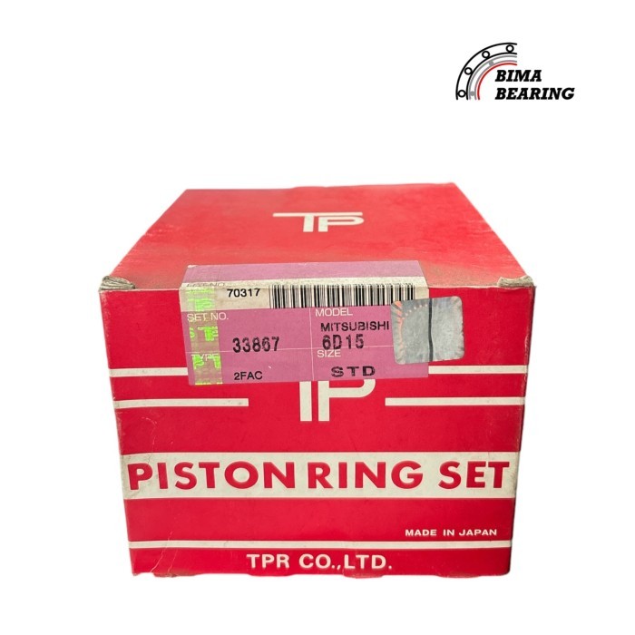Jual Piston Ring Seher Mitsubishi Fuso 6D15 Truck Truk 33867 TP JAPAN ...