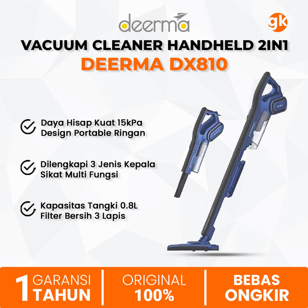 Jual DEERMA DX810 Vacuum Cleaner Handheld Portable 2in1 Penyedot Debu ...