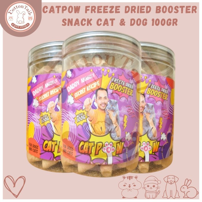 Jual CATPOW Freeze Dried Booster Cat & Dog Dry Snack 100gr - Secret ...