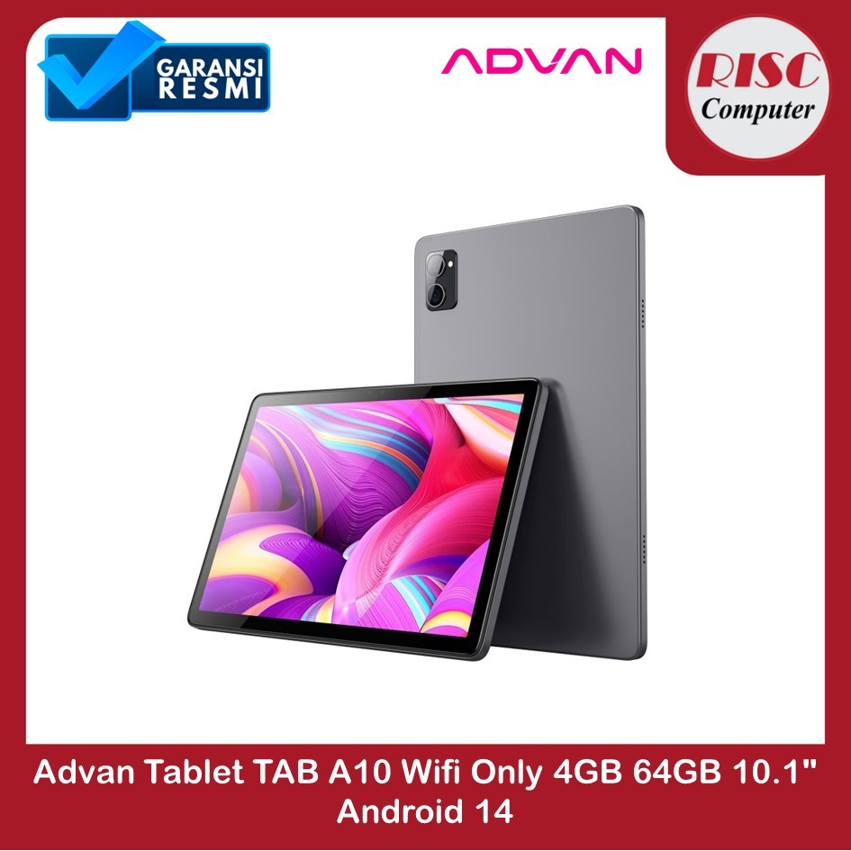 Jual Advan A10 Tablet TAB A10 Wifi Only 4GB 64GB 10.1" Android 14 ...