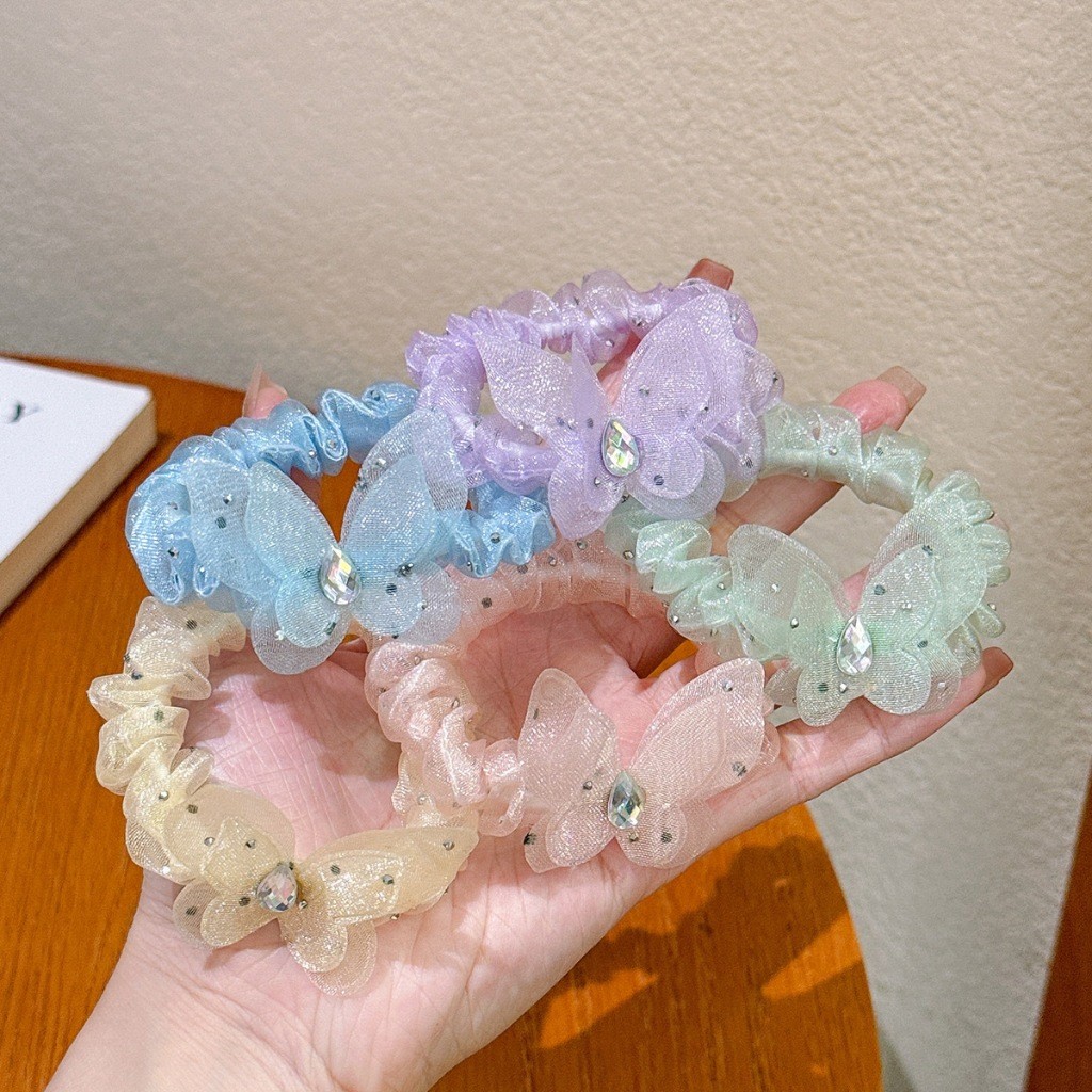 Jual ED - IKAT RAMBUT KOREA SCRUNCHIE MODEL KUPU-KUPU / IKATAN RAMBUT ...