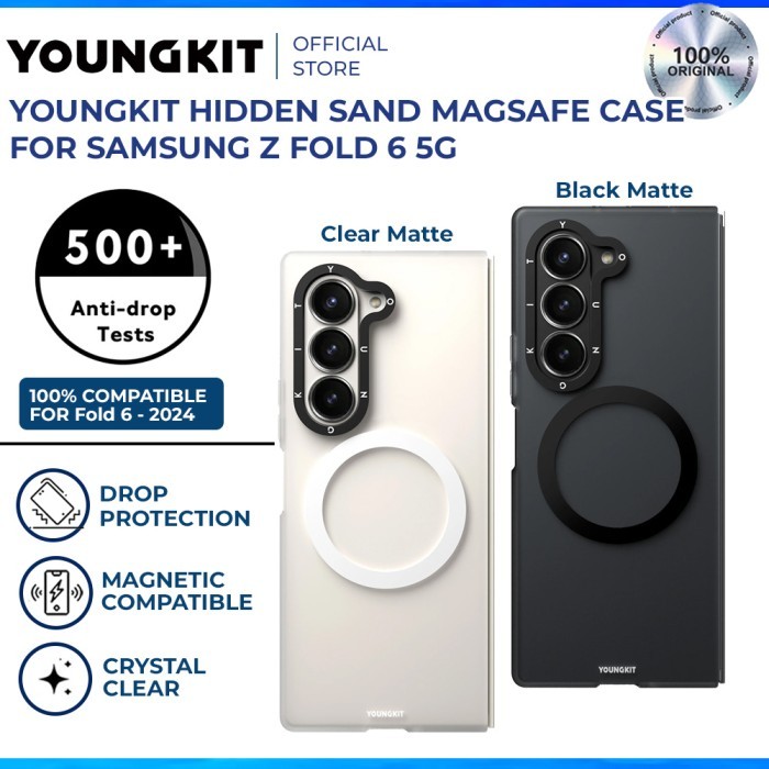 Jual Youngkit Case Samsung Galaxy Z Fold 6 - Hidden Sand Clear Magsafe ...