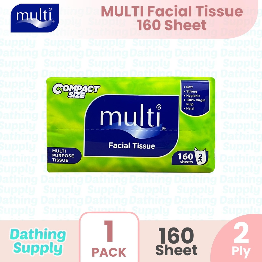 Jual Multi Facial Tissue 160 Sheet - 2 Ply Compack Size / Tsu Wajah ...