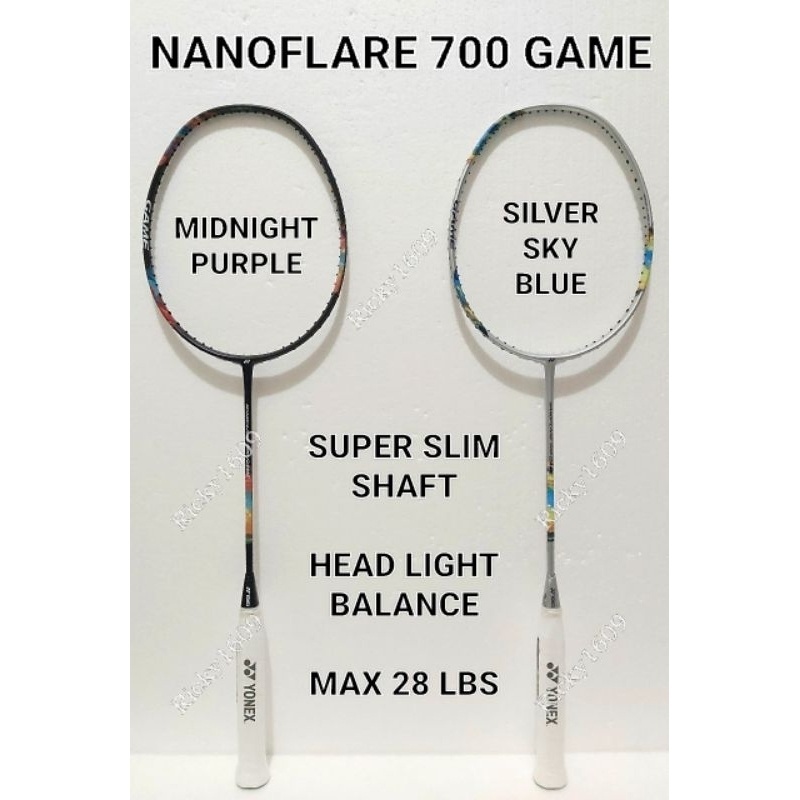 Jual RAKET BADMINTON YONEX NANOFLARE 700 GAME - HEAD LIGHT BALANCE - SUPER SLIM SHAFT - ORIGINAL ...