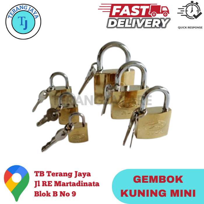 Jual Gembok Kuning Koper Mini (MEREK RANDOM !!!) | Shopee Indonesia