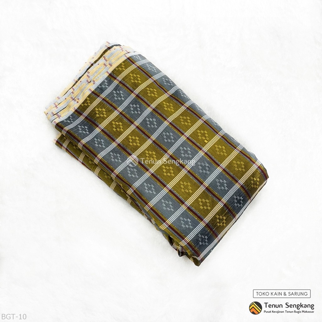 Jual Kain Tenun Baltong Kristal Kotak Bervariasi Benang Emas Sutra ...