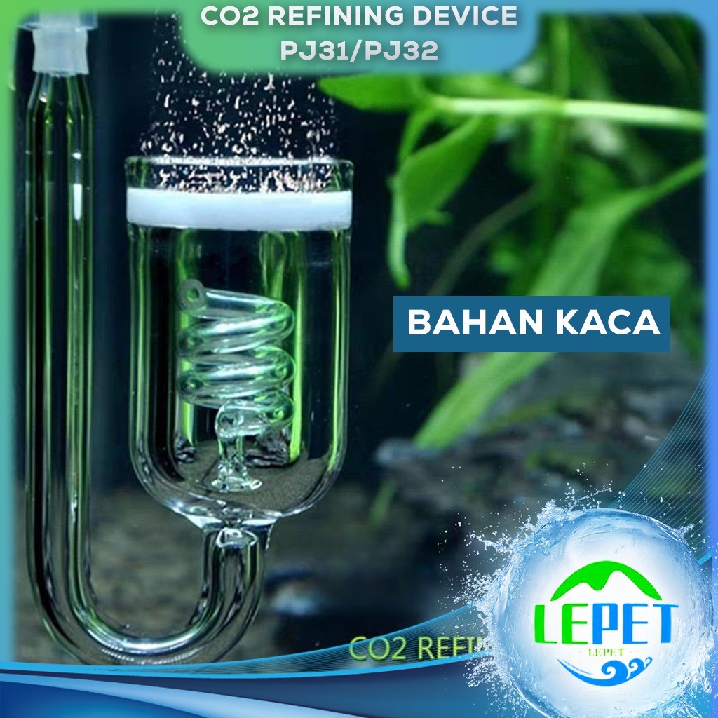 Jual LEPET Glass Diffuser CO2 PJ31/ PJ32 / Atomizer Co2 Aquascape ...