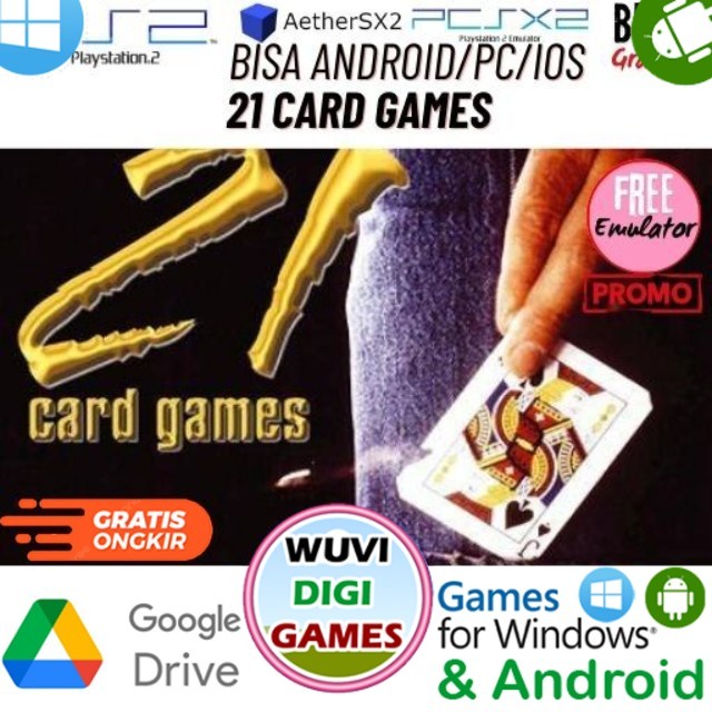Jual Jual Game PS2 21 Card Games | Bisa di PC / Android / IOS Plus ...