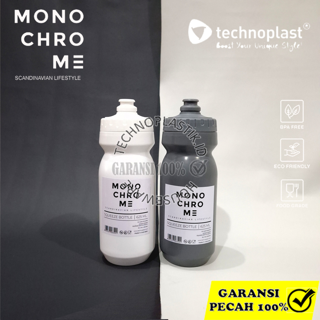 Jual TECHNOPLAST Monochrome Botol Minum / Squeeze Bottle Monochrome 625 ...