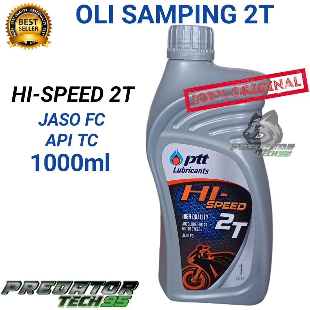Jual OLI SAMPING MOTOR PTT HI SPEED 2T 2 TAK ORIGINAL 1 LITER | Shopee ...