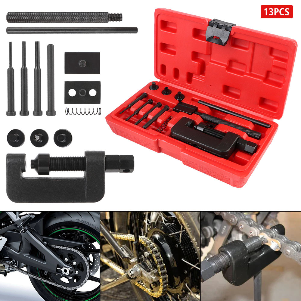 Jual Motorcycle Bike Riveting Repair Tool Kit 13Pcs Heavy Duty Cam ...