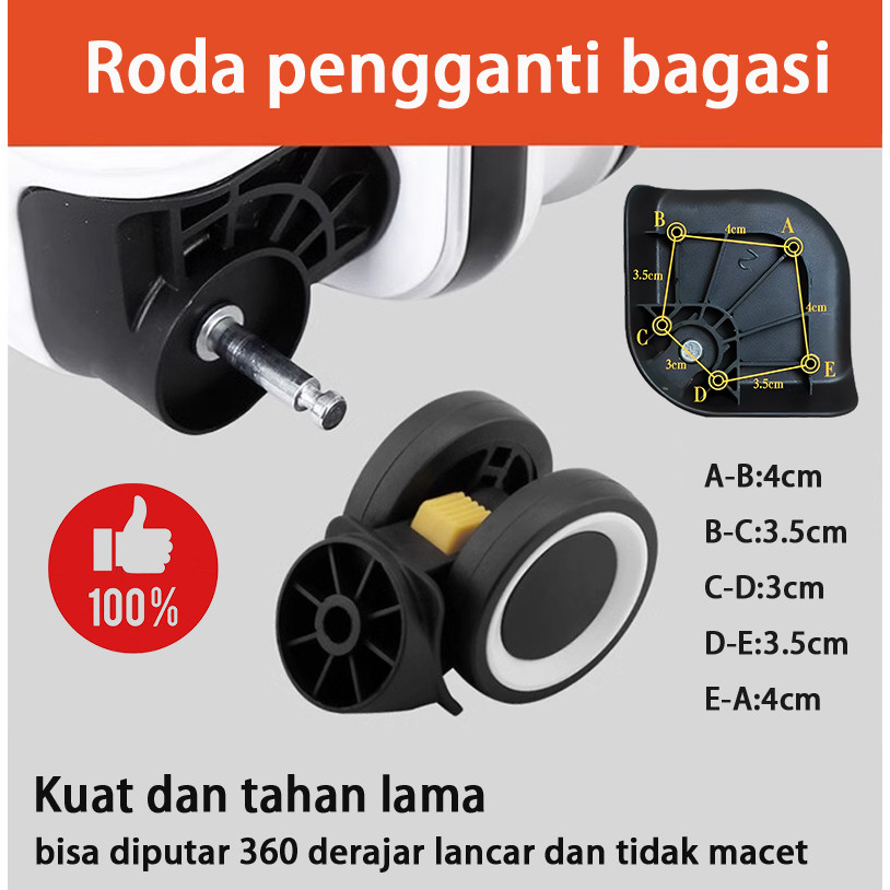 Jual Roda Kope Fiber roda koper/Roda Koper double whell kanan kiri ...