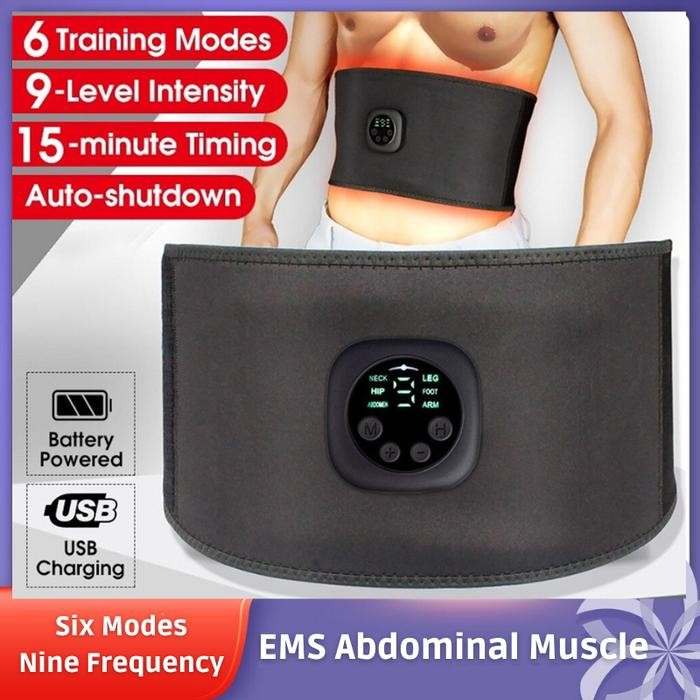 Jual Sabuk Stimulator EMS Otot Perut ABS Six Pack Smart Fitness Sixpad ...