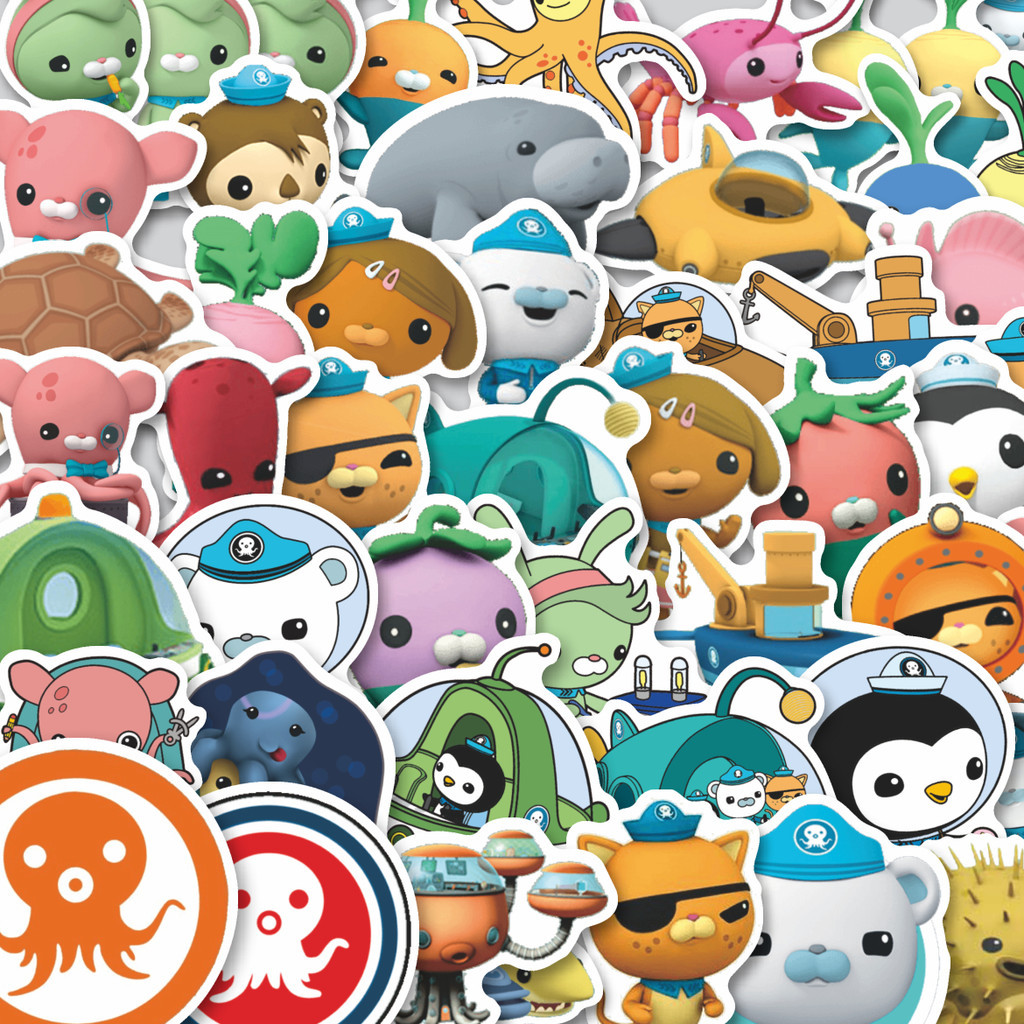 Jual Stiker Cutting Pack Stiker Kartun Octonauts Isi 100Pcs Series ...