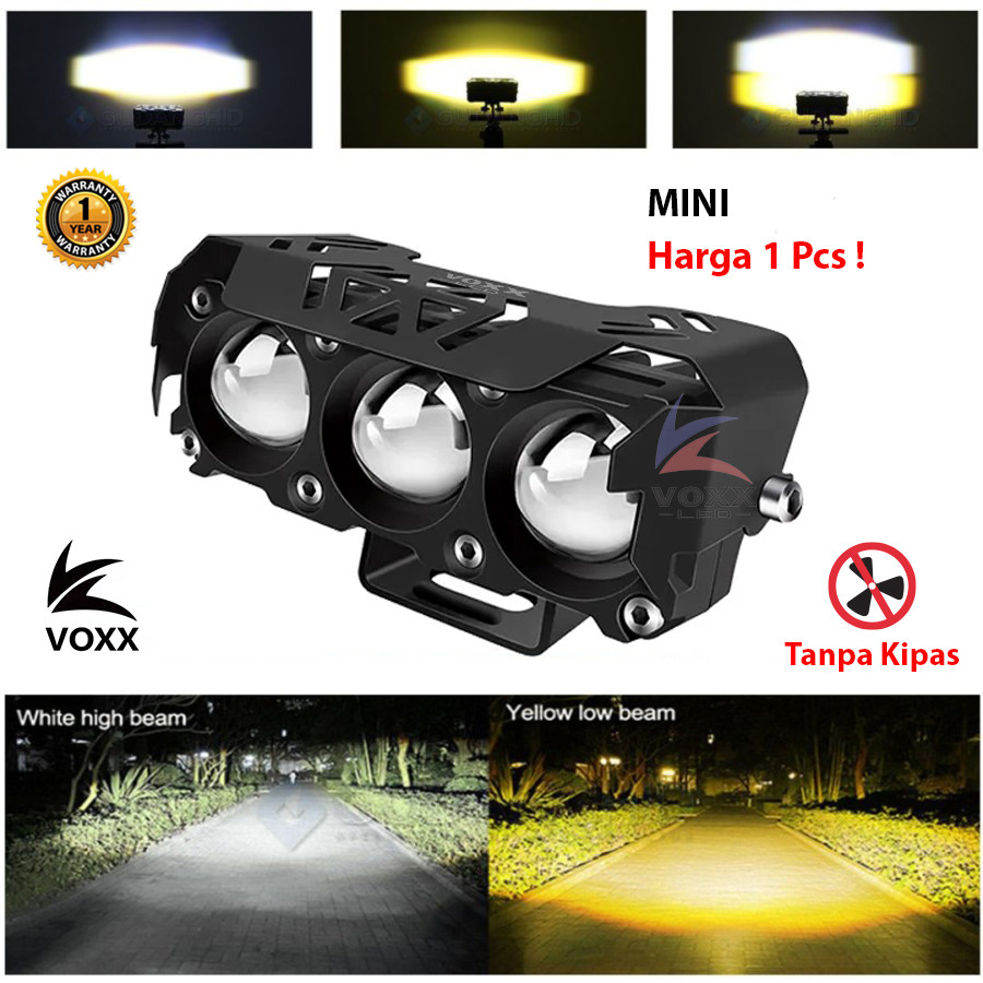 Jual VOXX LED Lampu Tembak Sorot VOXX LED MINI Laser Gun 3 Mata Projie ...