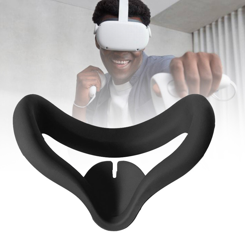 Jual Silicone VR Cover Face Mask Eye For Oculus Quest 2 / Silicone Face ...