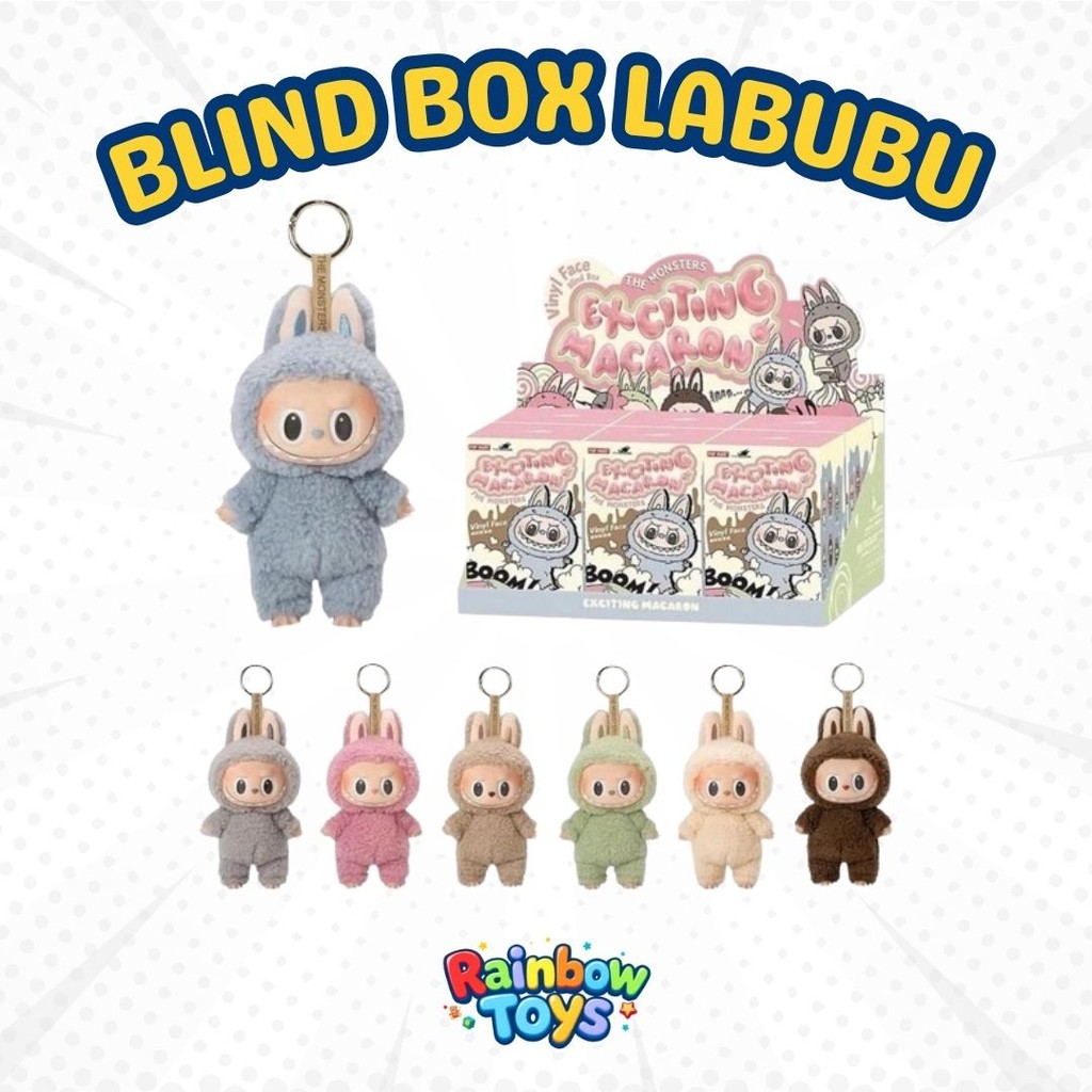 Jual Boneka Labubu Mainan Anak Pop Mart The Monster Exciting Macaron ...