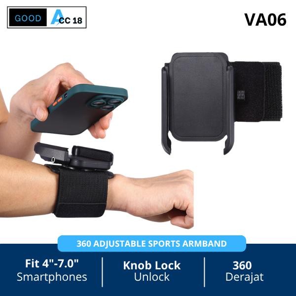 Jual VANGO VA06 Sports Armband Running Rotasi 360 Adjustable Holder Hp ...