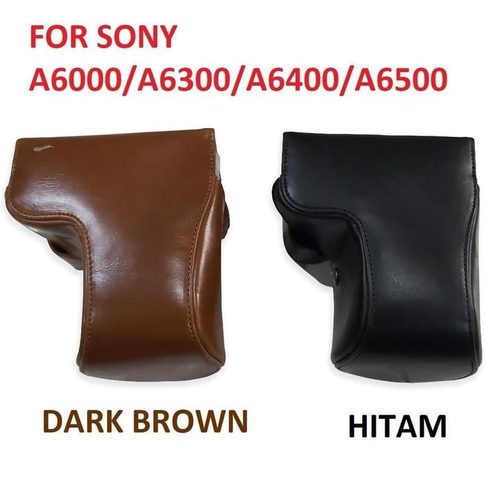 Jual Leather Case Sony A6000, A6300, A6400, A6500 - Hitam by Blezzy ...