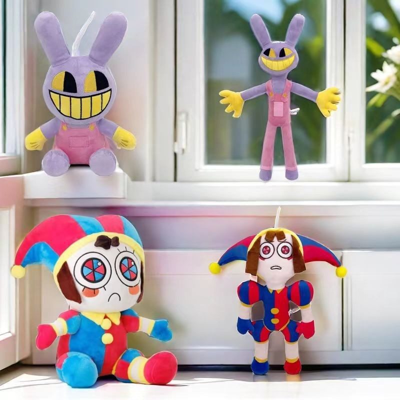 Jual Ready The Amazing Digital Circus Plush Toy,Boneka Kartun Pomni Jax ...