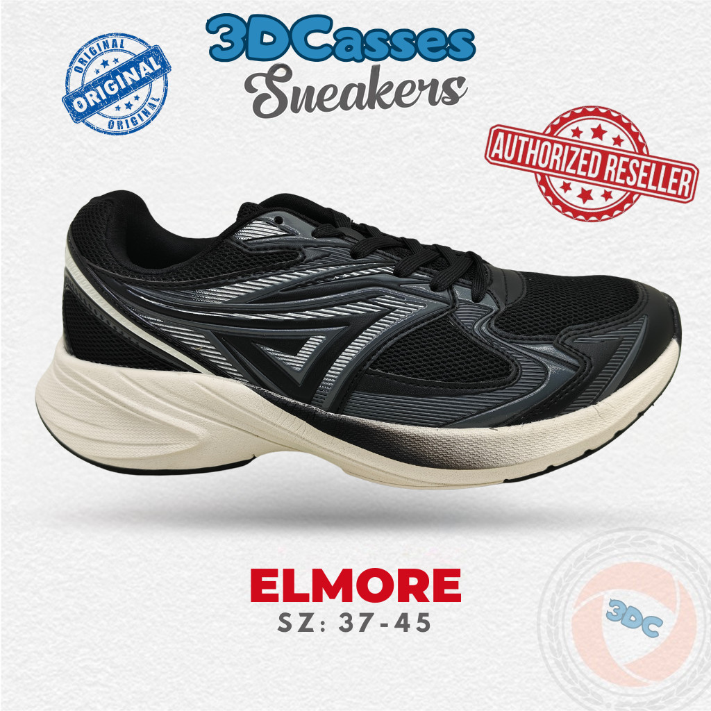 Jual Ardiles Elmore Black White - Sepatu Running/Olah Raga Pria Dewasa ...