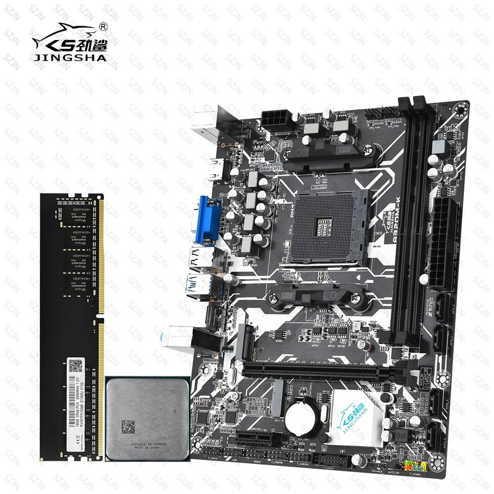 Jual JINGSHA A320 Motherboar Set APU A10 9700 DDR4 16GB 2400MHz Memory Desktop RAM AM4 ...