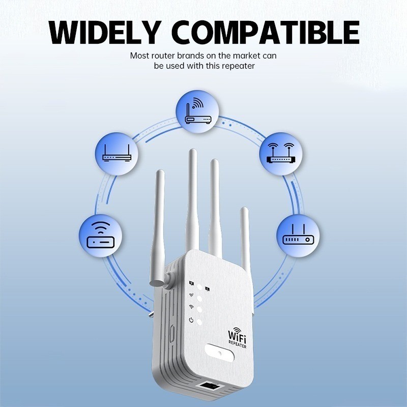 Jual 【COD】6 antenna /500M Wifi Repeater /Network Extender/Wireless Wifi ...