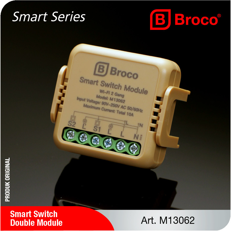 Jual BROCO Smart Switch Double Module | Shopee Indonesia