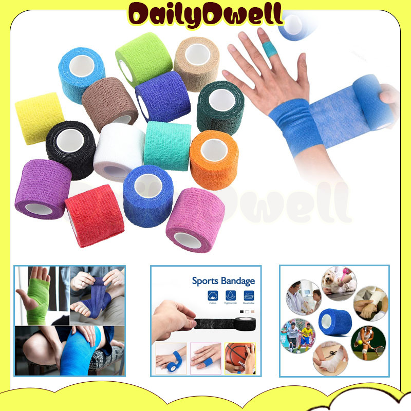 Jual cohesive bandage / perban elastis jari /wrist tape support ...