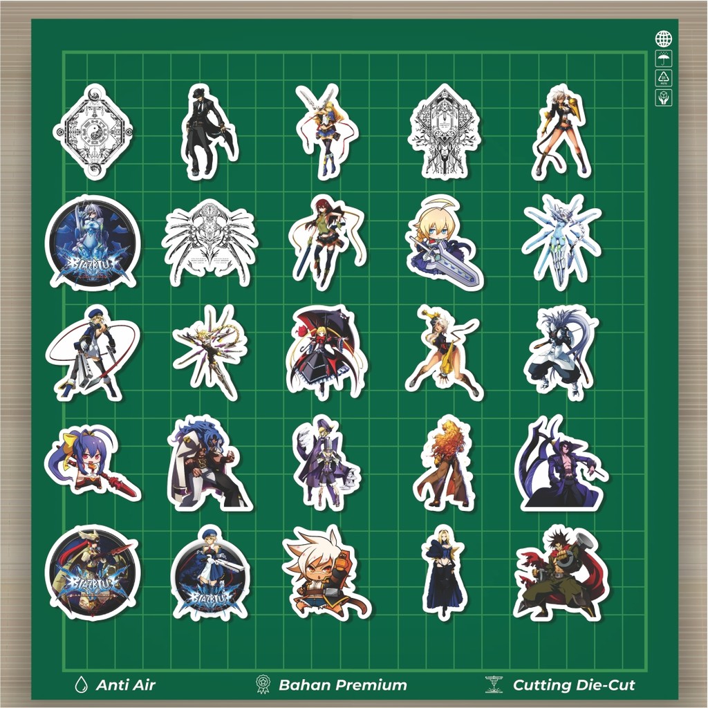 Jual HOT 50 PCS STIKER Stiker Game Series Blaz Blue Karakter Mix 10 Stiker Fashion Cars Decal ...