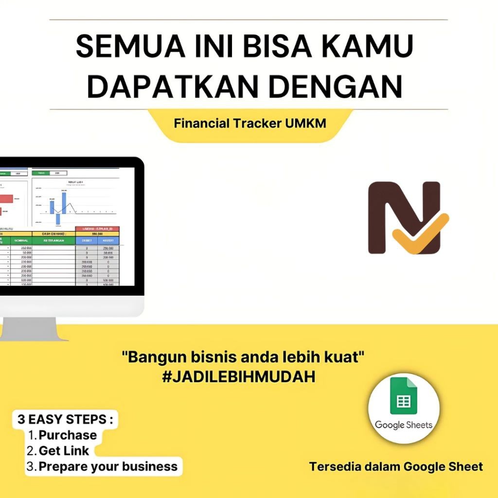 Jual ( LIFETIME ACCESS ) Financial Tracker UMKM Template | Catat Pemasukan Penjualan ...