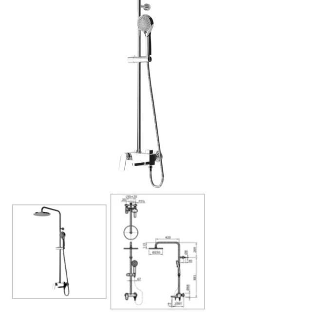 Jual Shower column set panas dingin toto TX493SRS | Shopee Indonesia