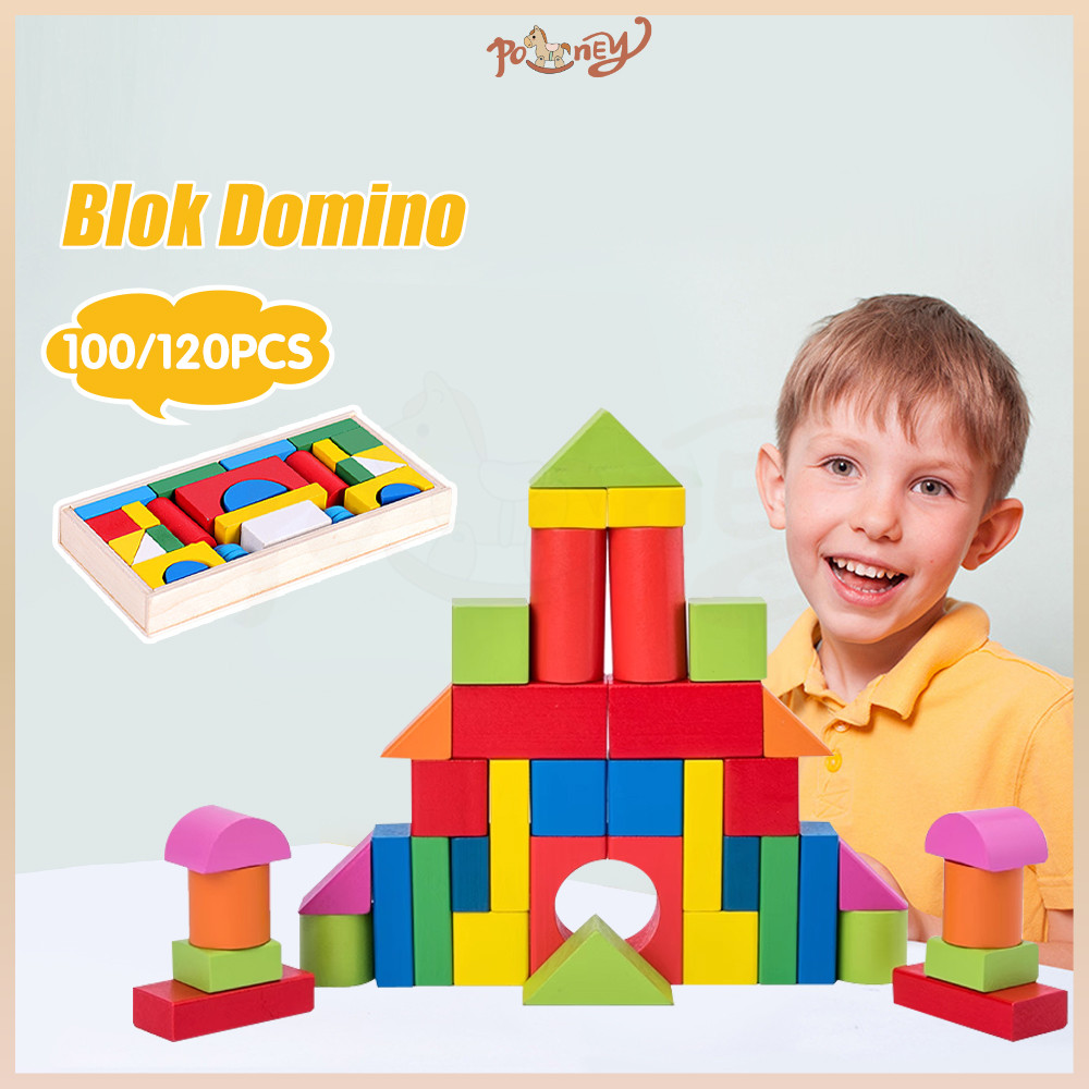 Jual Poney Mainan Edukasi Mini Castle Blok Bangunan Bentuk Geometris ...
