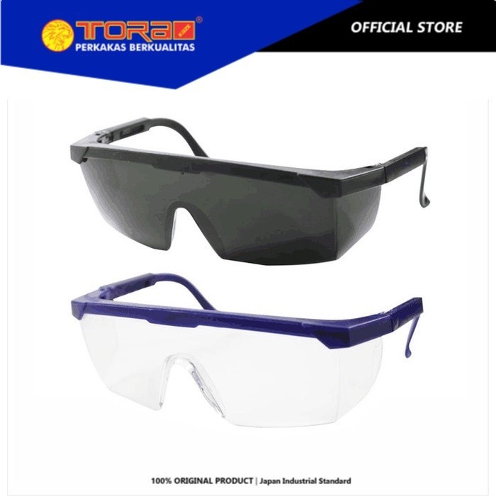 Jual TORA Kacamata Safety Black, Transparant - Kaca Mata Keselamatan - Safety Goggles | Shopee ...