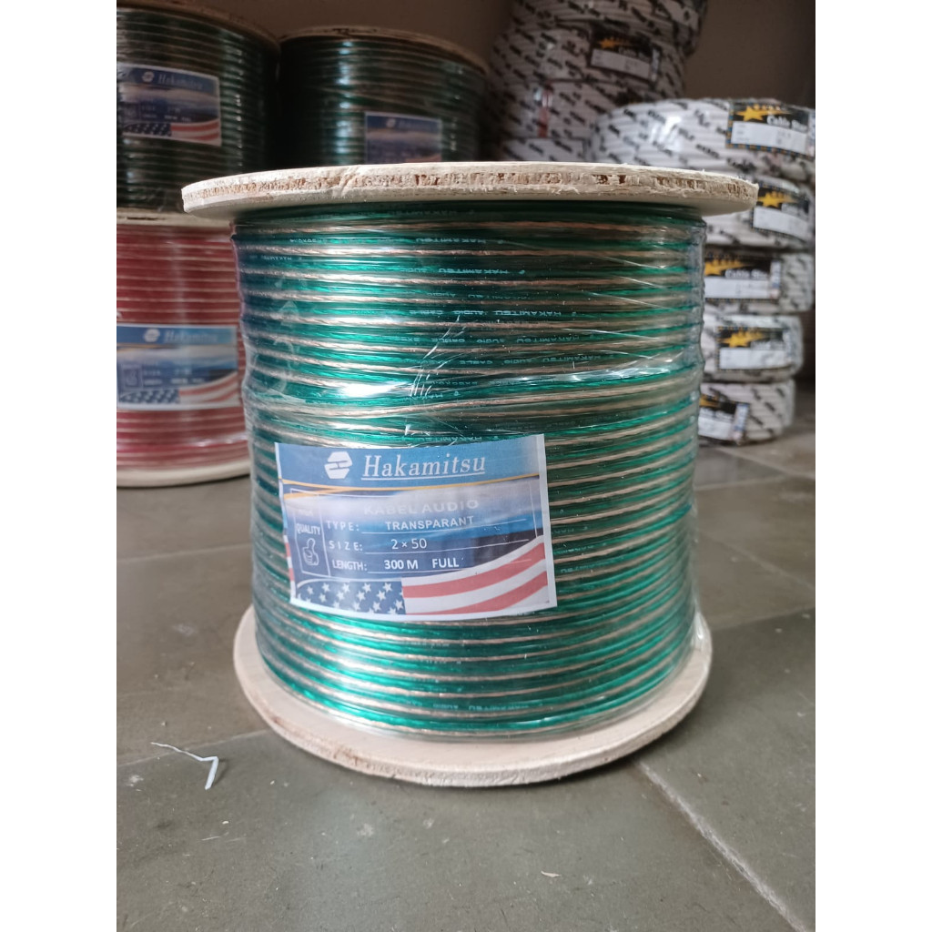 Jual Kabel Listrik Transparan 2x50 300M / Kabel Audio Trans 2 x 50 300 ...