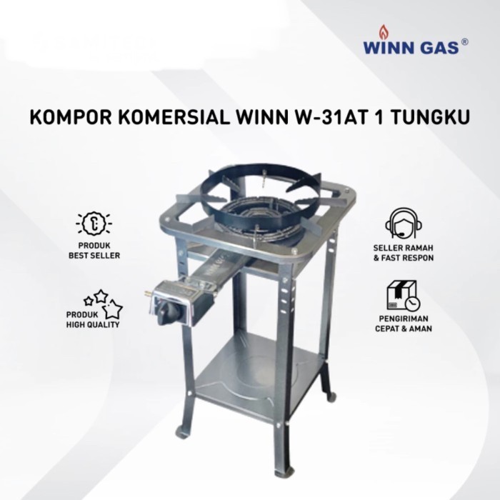 Jual KOMPOR GAS COR WINN GAS W-31 AT 31AT KAKI TINGGI 70cm KOMPOR ...