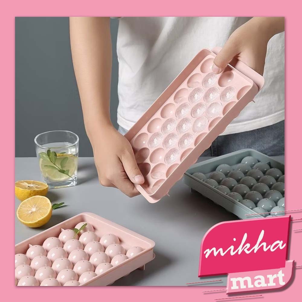 Jual Cetakan Es Batu Bulat Cetakan Puding Jelly Bulat Sekat Cetak 33 ...