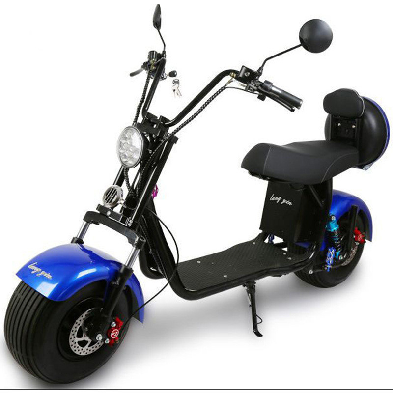 Jual Electric Motorcycle Citycoco Scooter Adult Fat Tire Pedal Lithium ...