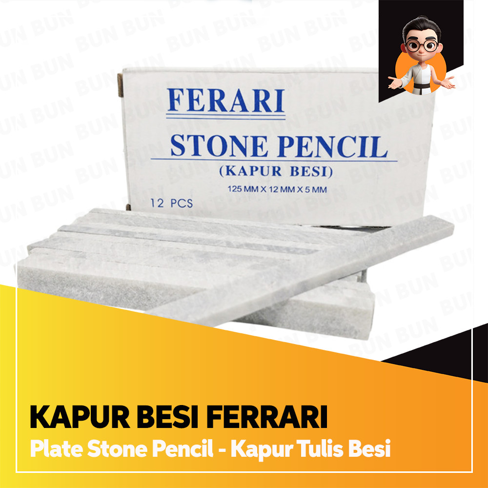 Jual Kapur Besi Ferari - Plate Stone Pencil - Kapur Tulis Besi | Shopee Indonesia