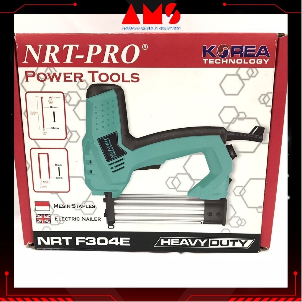 Jual Alat Paku Tembak Listrik 2 Fungsi F-304E Nrt-Pro Electric Stapler Nailer Gun | Shopee Indonesia