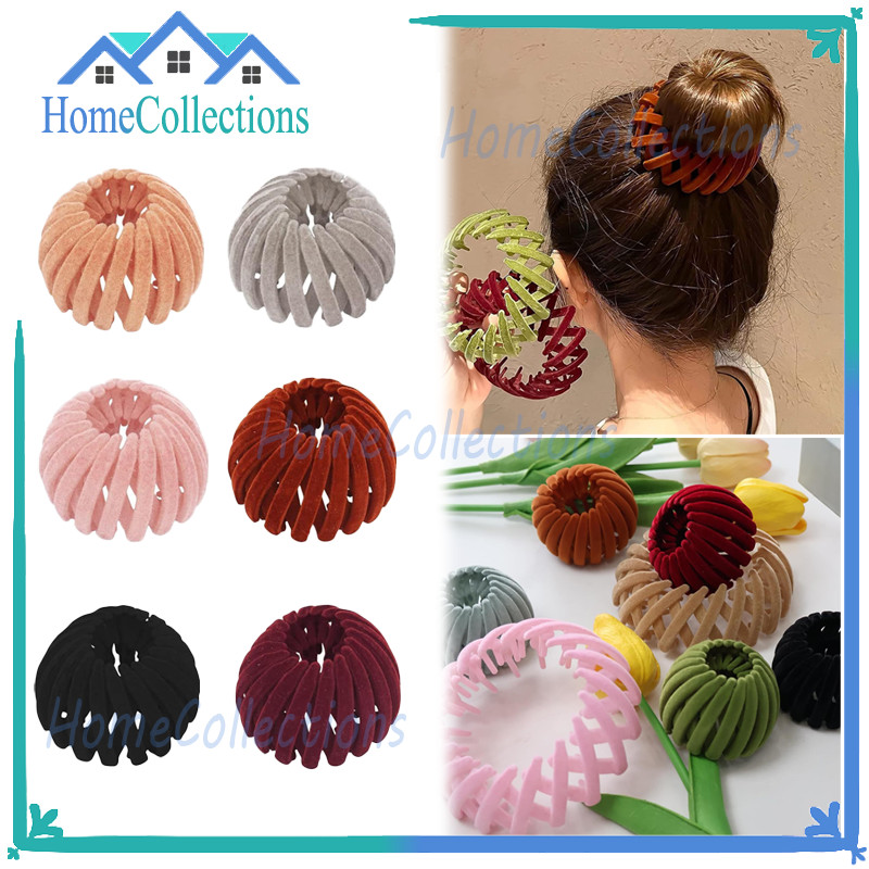 Jual Jepit Ikat Rambut Ponytail Cepol Korea/Jepit Rambut Sarang Burung ...