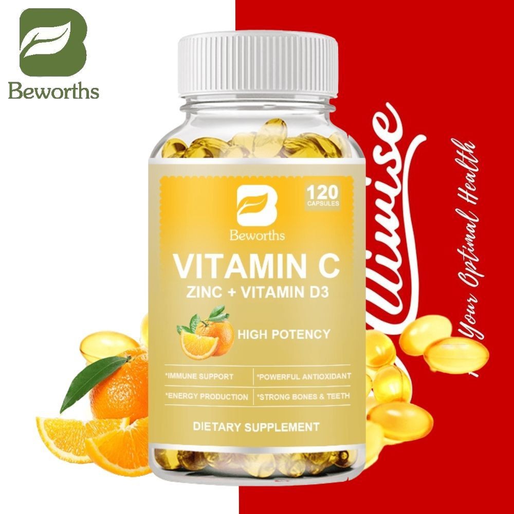 Jual BEWORTHS Vitamin C 100MG dengan Zinc 10 Mg Kapsul Vitamin D3 250 ...