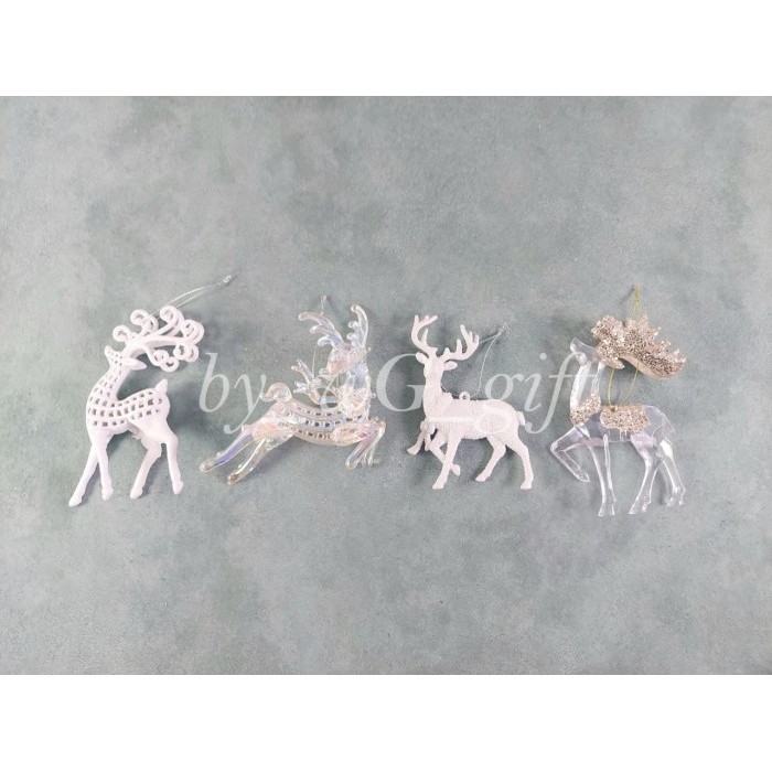 Jual Hiasan Natal - Gantungan Rusa Natal - Mix Warna - 1 Pack = 1 Piece ...