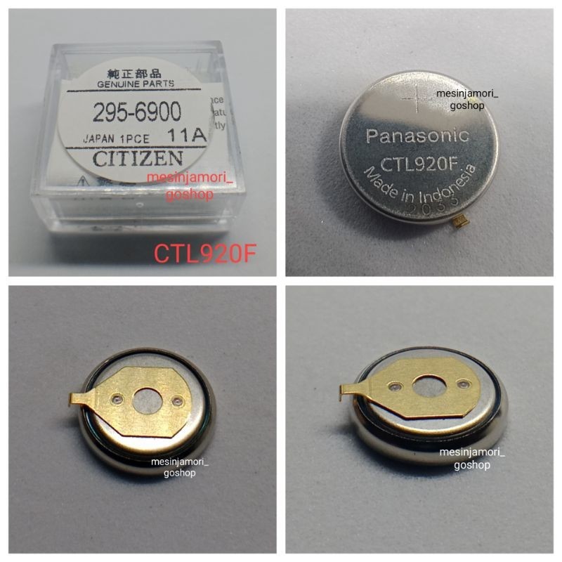 Jual baterai kapasitor Citizen Eco Drive CTL920F 295-6900 295-7580 ...