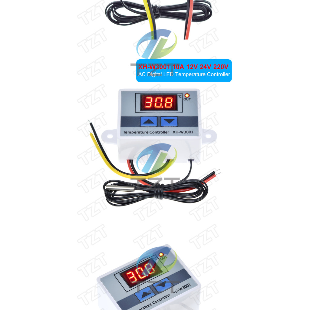 Jual TZT W3001 Digital Control Temperature Microcomputer Thermostat Switch Thermometer New ...