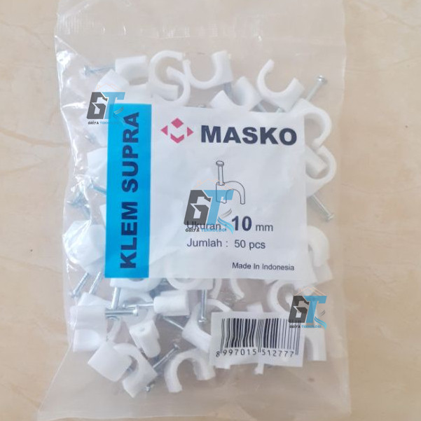 Jual Klem Kabel 10mm / NO 10 mm Paku Beton - 50pcs - Griya Teknologi ...