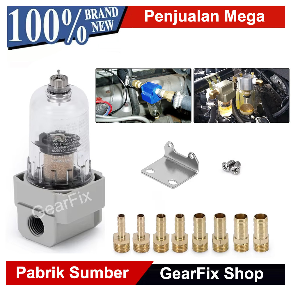 Jual Engine Oil Separator Oil Catch Can Tank Breather Reservoir Filter for PCV Valve | Shopee ...