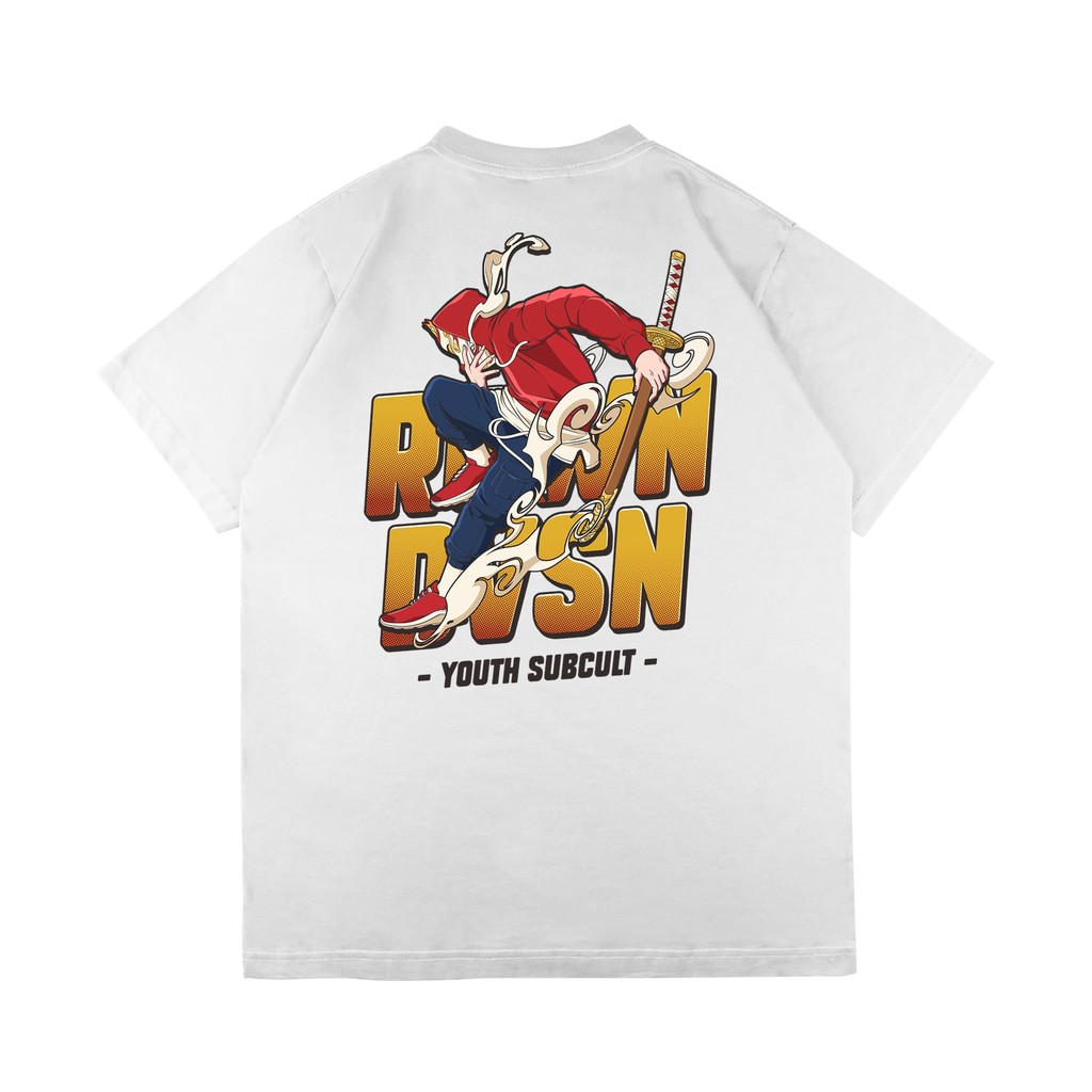 Jual Rown Division Official T-Shirt White - Rowndvsn Kaos Mask Putih ...